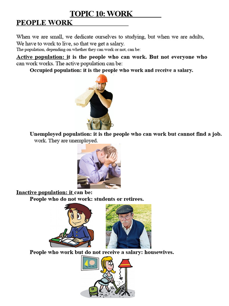 The Jobs. Topic of Cone For 4th Grade of Primary | PDF | Grape | Pig