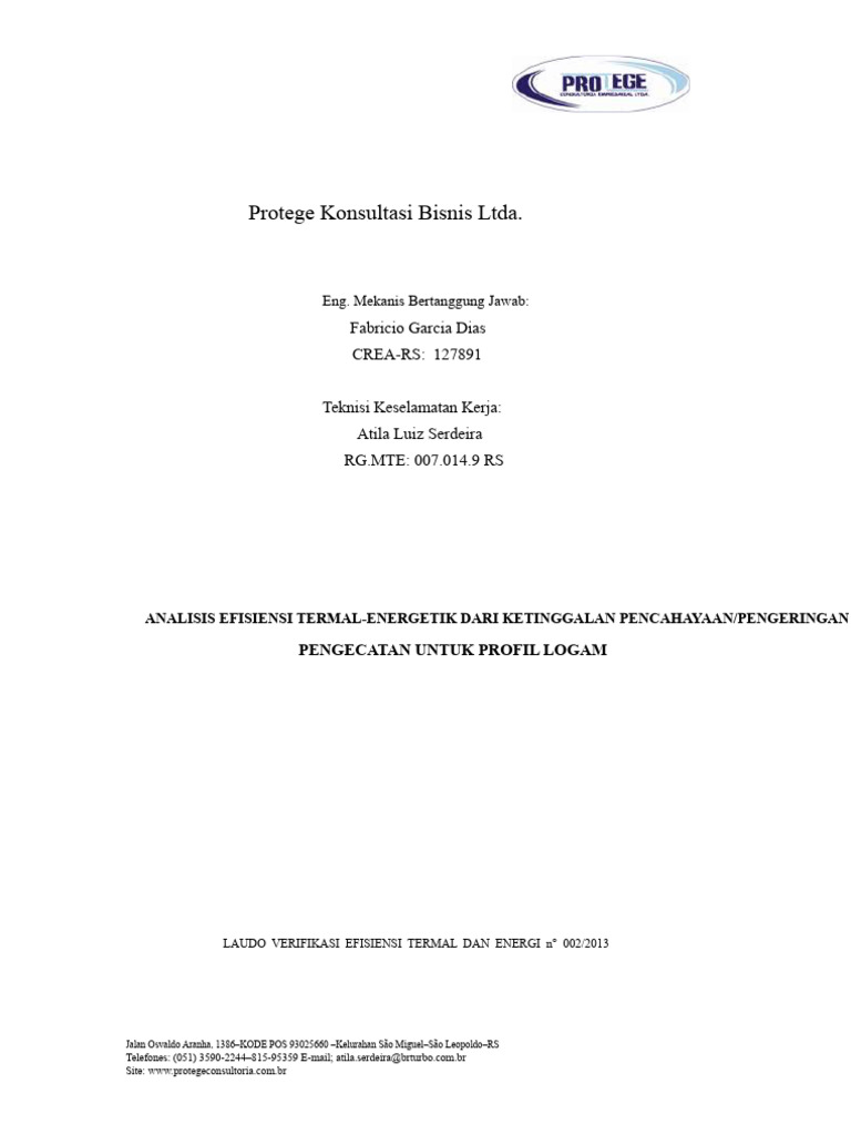 Laporan Teknik Oven Pengering Cat Industri_02_09 | PDF