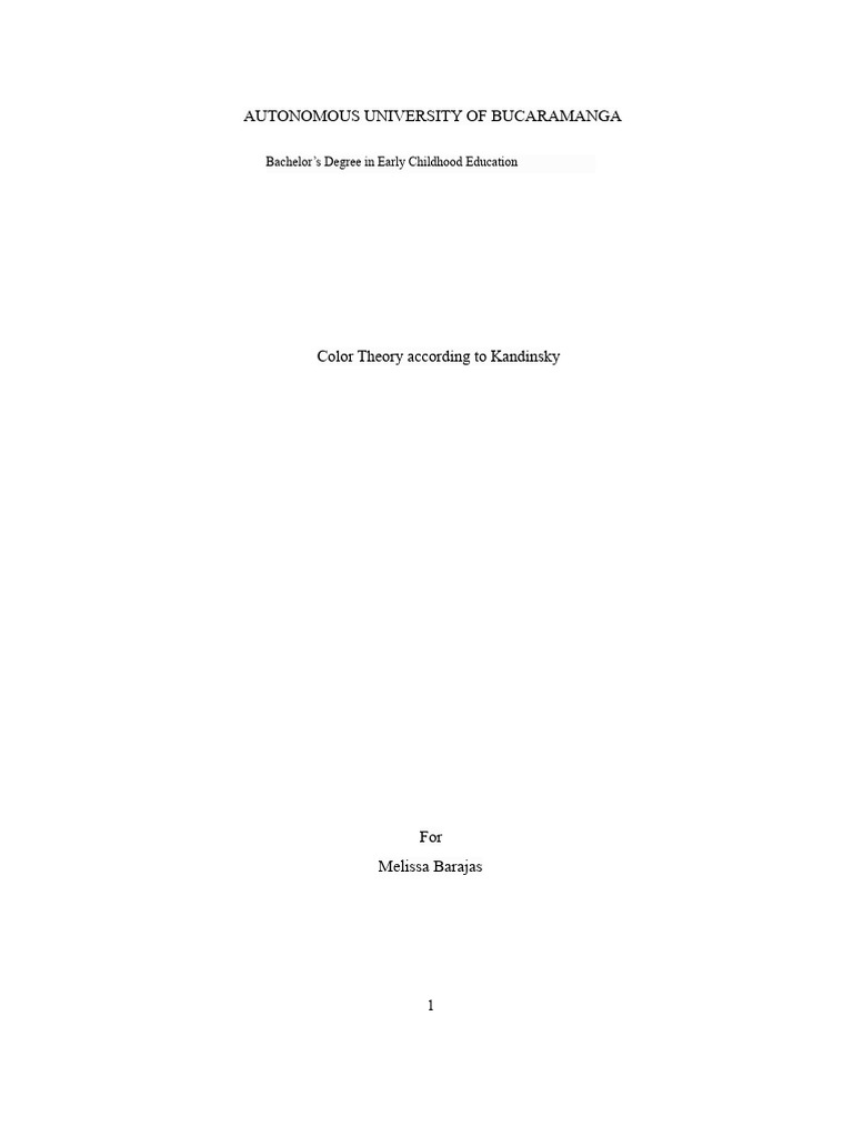 COLOR THEORY | PDF | Wassily Kandinsky | Color