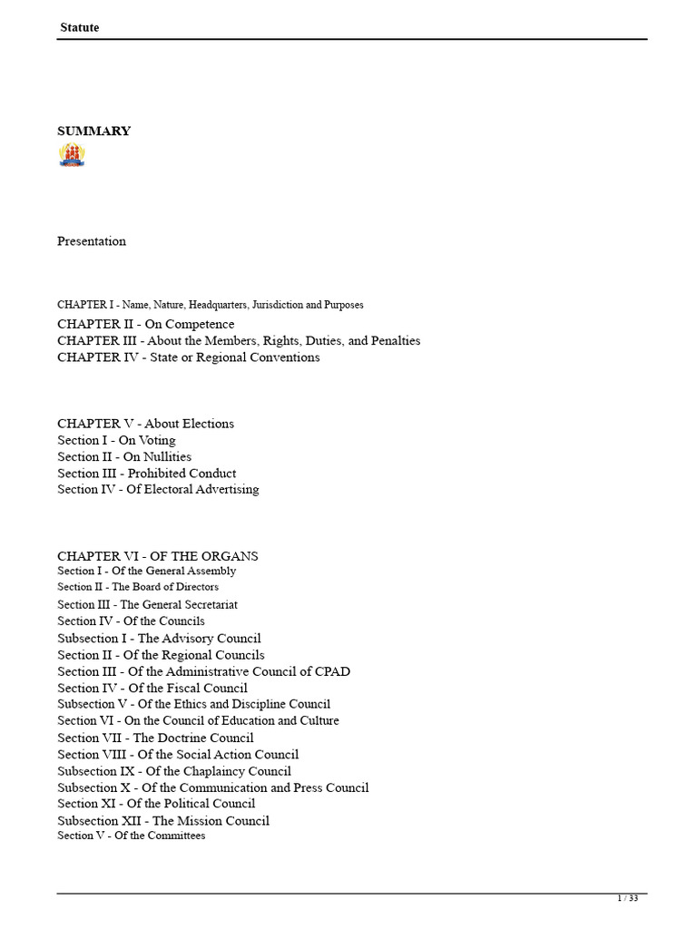 Statute of CGADB | PDF | Voting | United Nations General Assembly