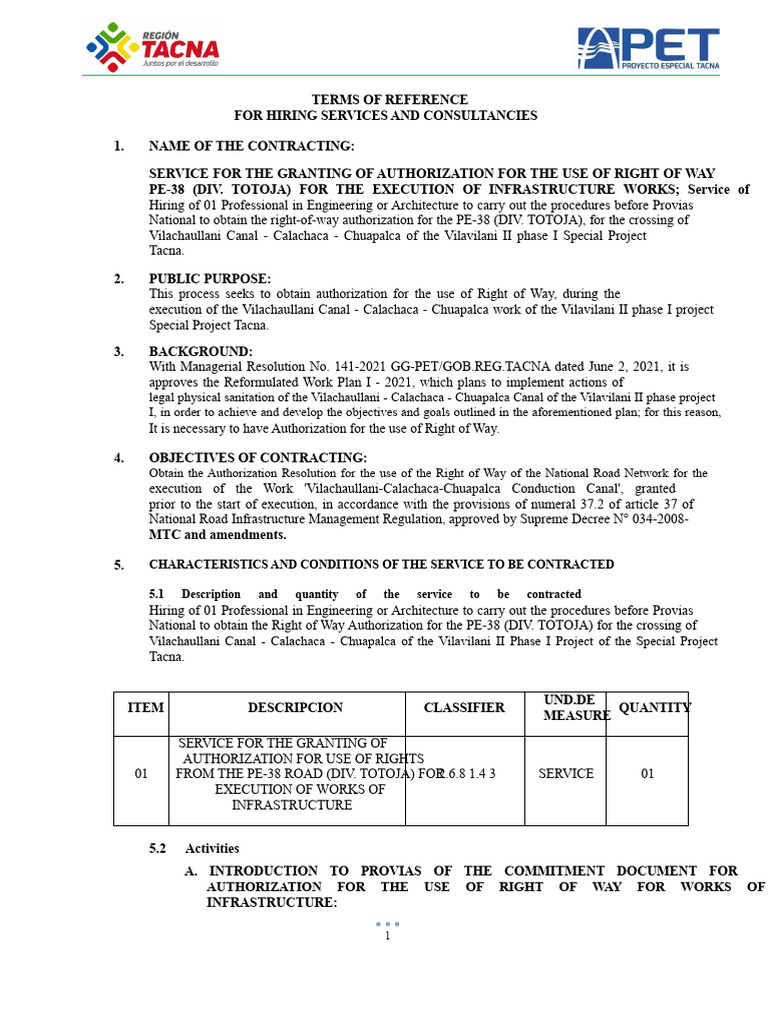 Terms of Reference Law Road | PDF | Identity Document | Traffic