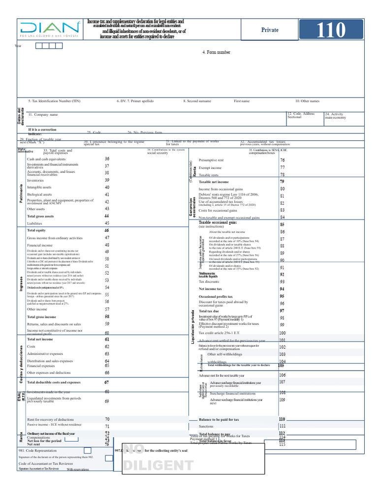 Form_110_2022 | PDF | Taxes | Dividend