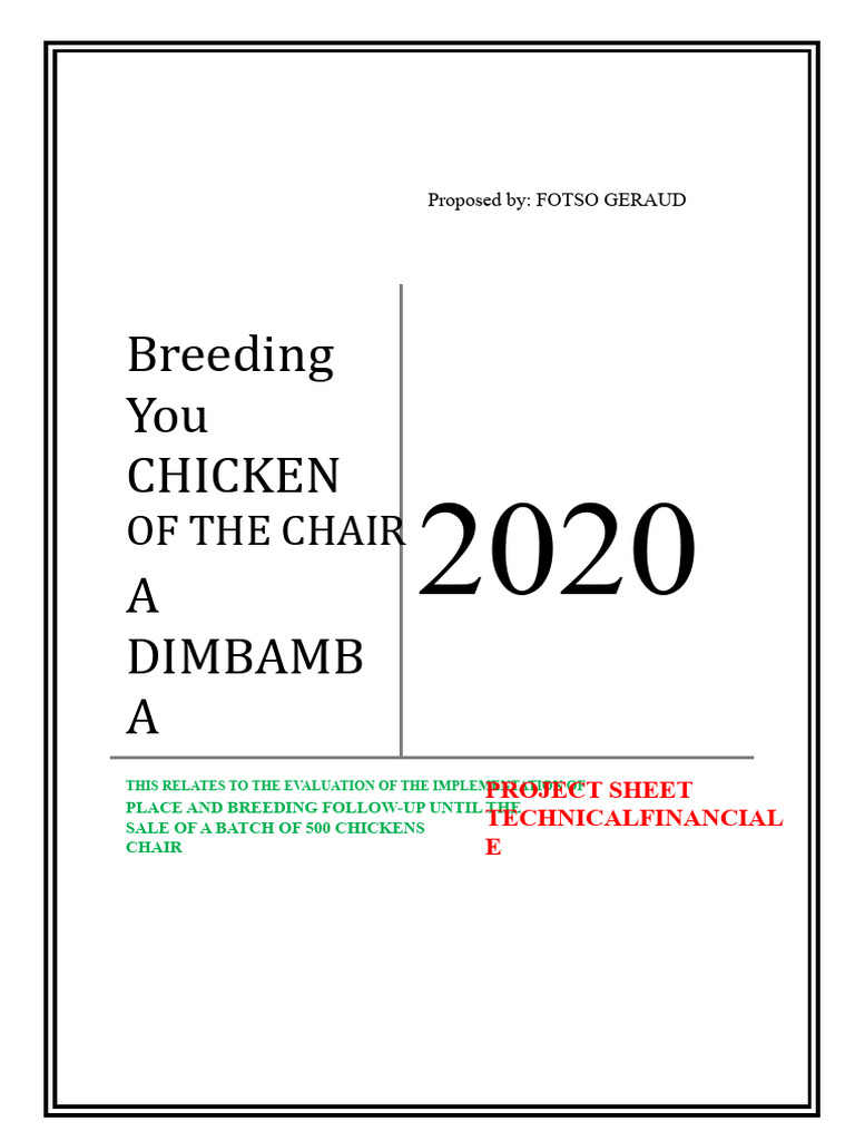 Chicken Breeding Project Financial Overview | PDF