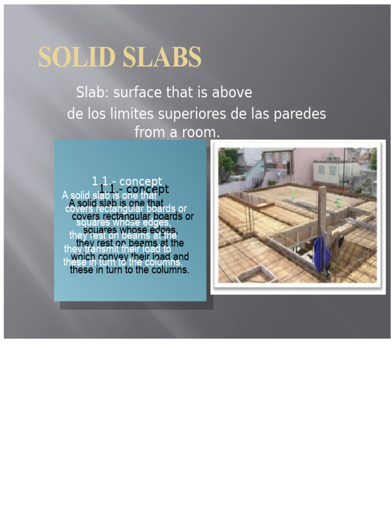 SOLID SLABS | PDF | Concrete | Reinforced Concrete