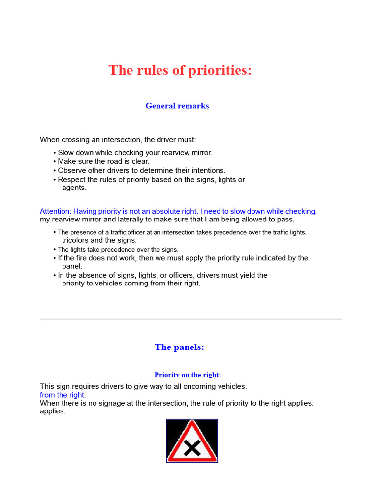Priority-Rules (20 Files Merged) | PDF | Traffic | Traffic Light