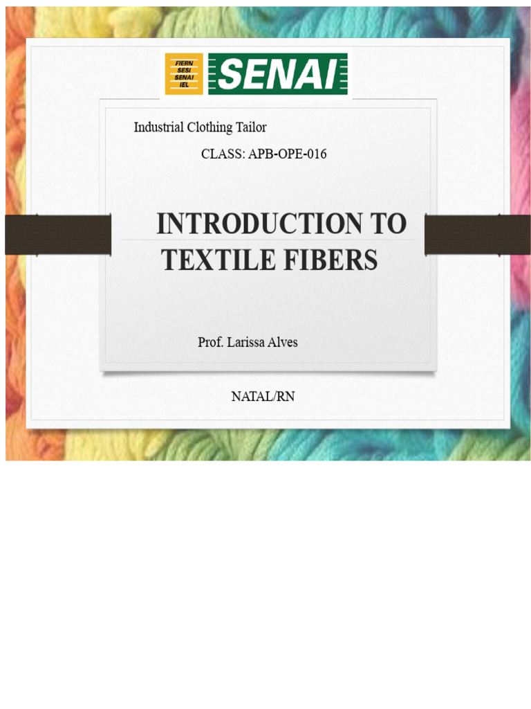 Introduction To Textile Fibers | PDF | Fibers | Textiles