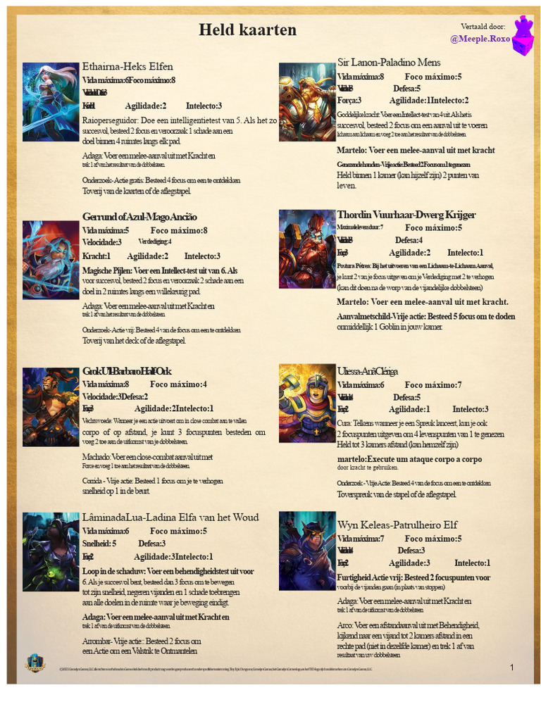 Tiny Epic Dungeons Geïllustreerde Appendix Vertaald | PDF