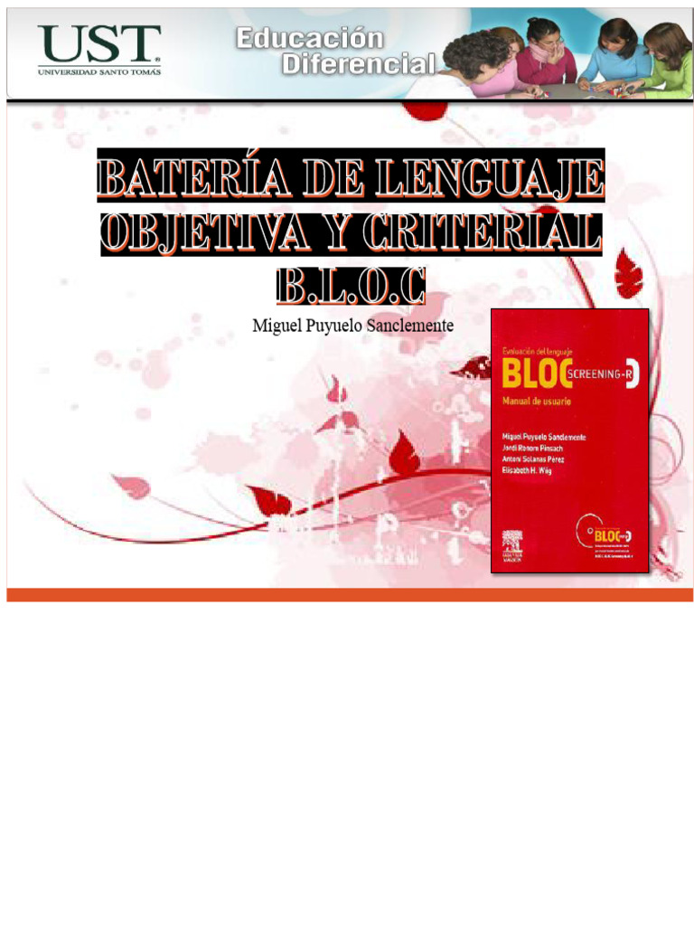Objective and Criterion Language Battery BLOC | PDF | Adjective ...