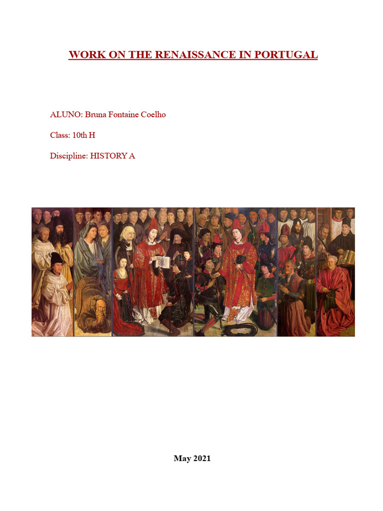 WORK ON THE RENAISSANCE IN PORTUGAL | PDF | Renaissance | Portugal