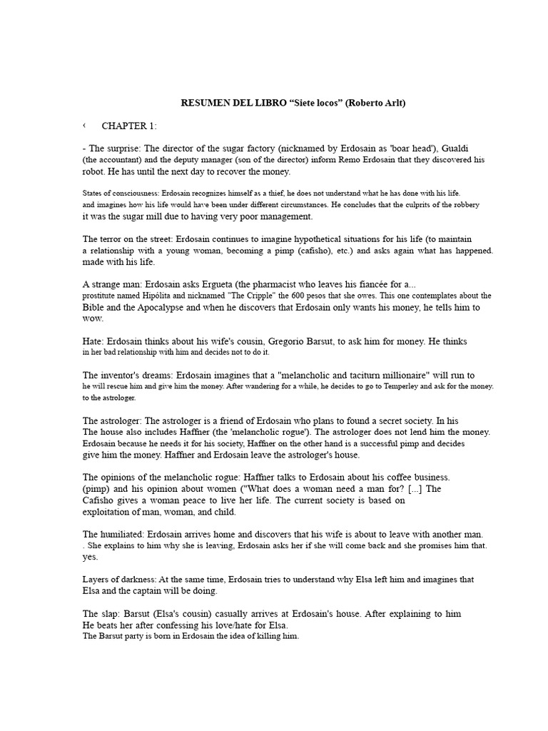 Seven crazy people - summary | PDF