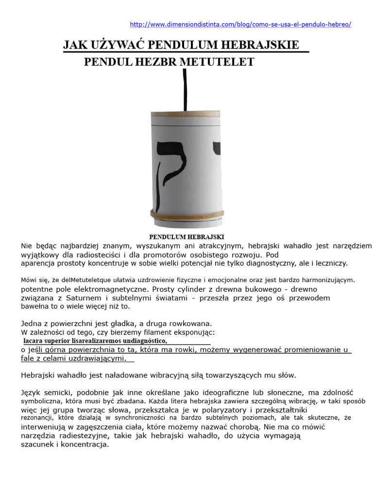 0 Jak używać PENDULUM HEBREJSKIEGO_pobrane z Internetu 19.pdf | PDF