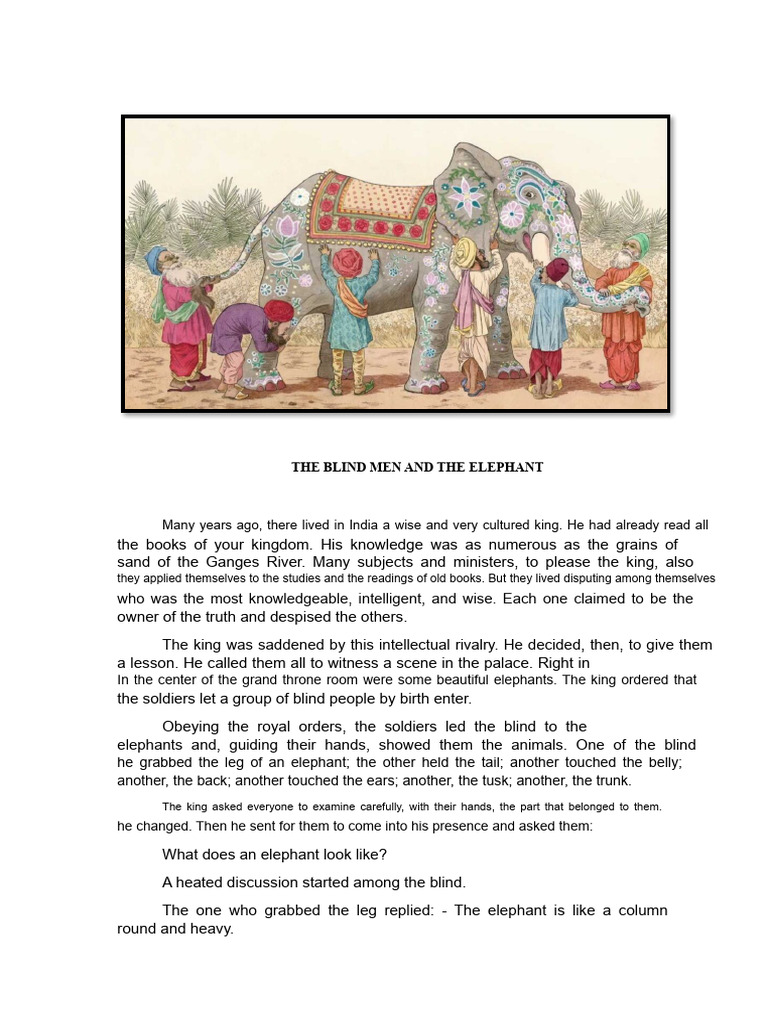 Lessons from the Blind Men and the Elephant | PDF | Elephant