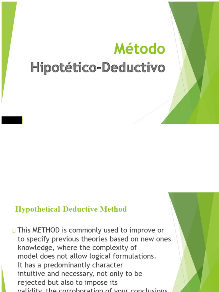 Understanding the Hypothetical-Deductive Method | PDF | Hypothesis ...