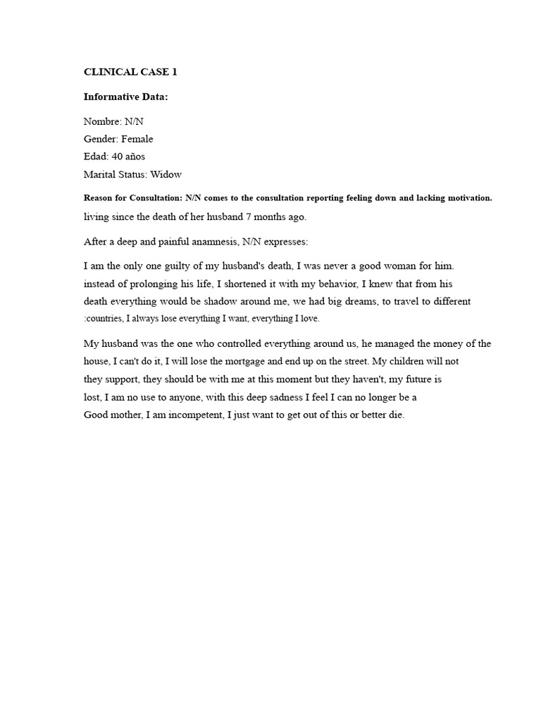 Examples of Reasons For Consultation | PDF