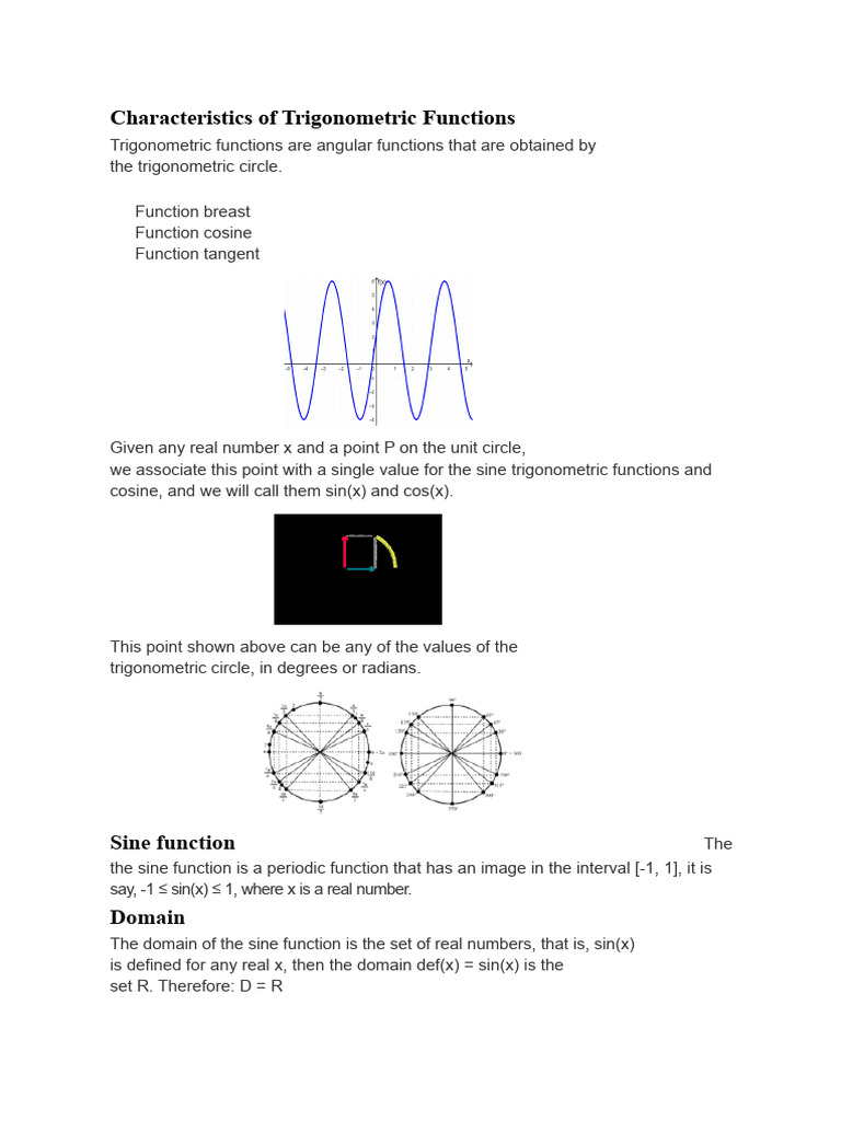 Trigonometric Functions Overview | PDF | Trigonometric Functions ...