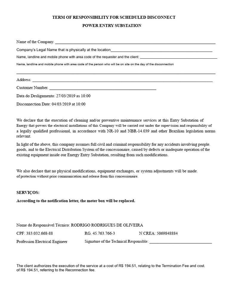 Term of Responsibility | PDF