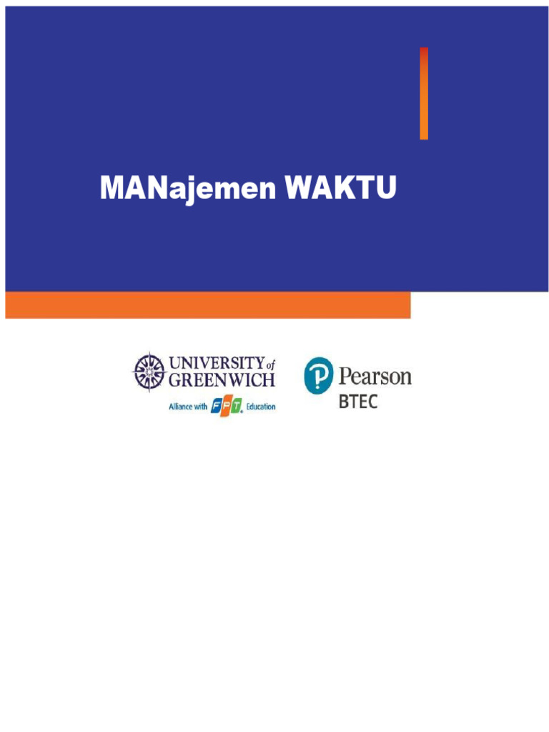 Bab 2.0 - Manajemen Waktu | PDF