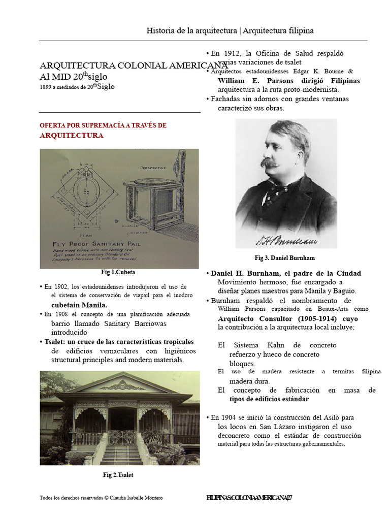 04 HOA Filipinas Arquitectura Colonial Americana | PDF | Manila | Filipinas
