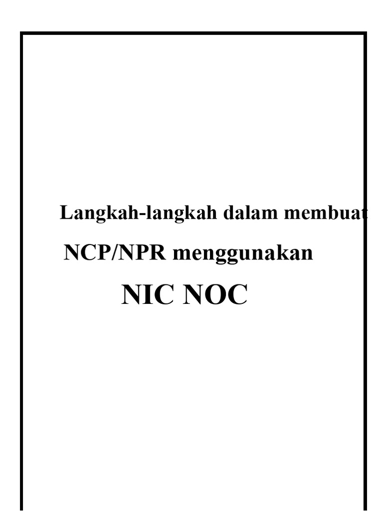Panduan Membuat NCP dengan NIC NOC | PDF
