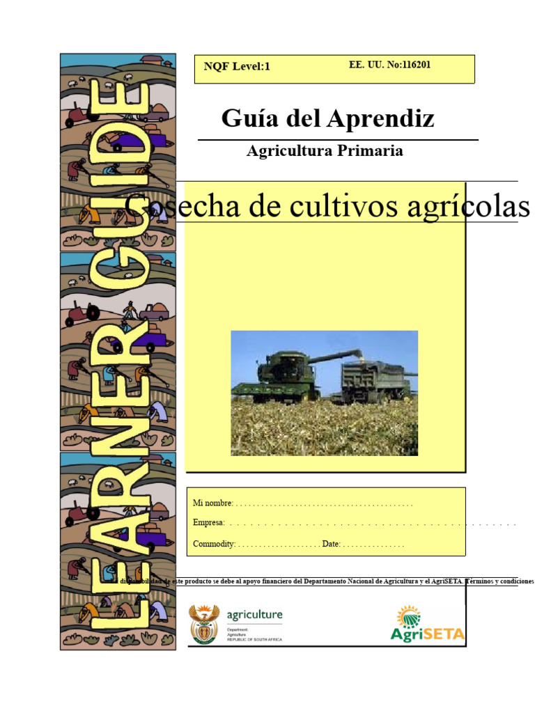Guía de Cosecha de Cultivos Agrícolas | PDF | Vegetales | Cosecha
