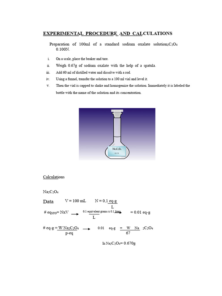 Standard Solutions Preparation Guide | PDF | Chemical Substances ...