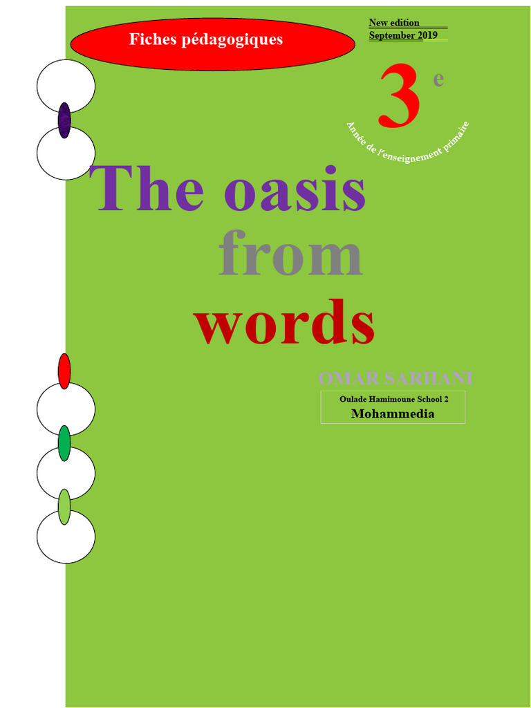Unit 1 Sheets The Oasis of Words 3AEP OMAR ESSERHANI | PDF | Speech ...