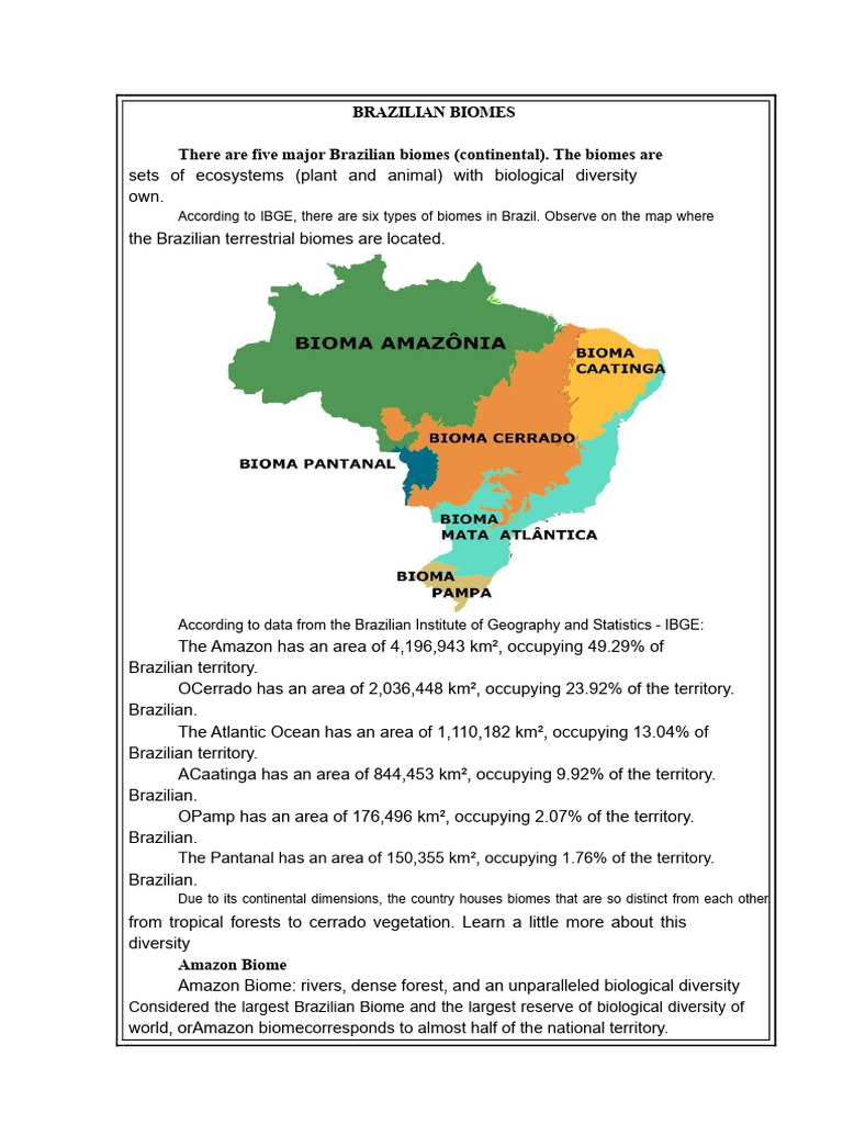 Overview of Brazilian Biomes | PDF | Earth Sciences | Physical Geography