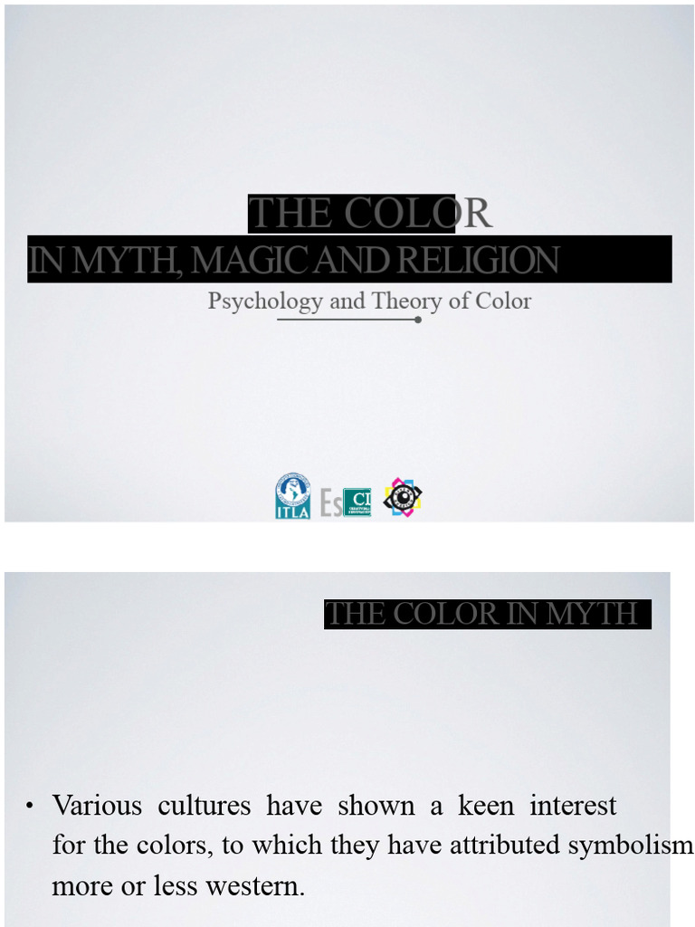 1.7 Color in Myth, Magic, and Religion | PDF | Planets In Astrology