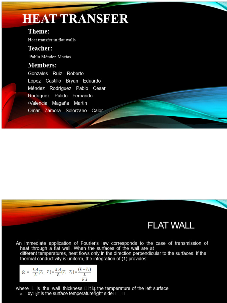 heat transfer through flat walls | PDF | Thermal Conduction | Heat Transfer