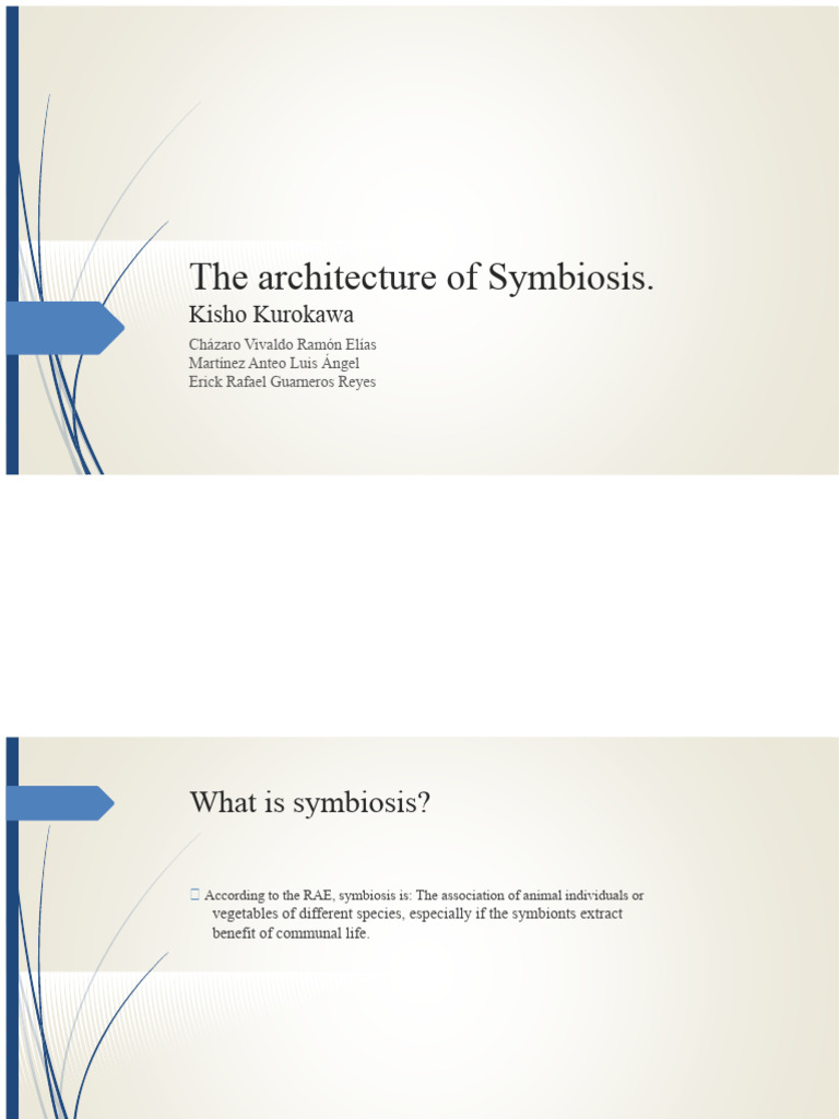 Symbiotic Architecture Explained | PDF | Symbiosis | Biology