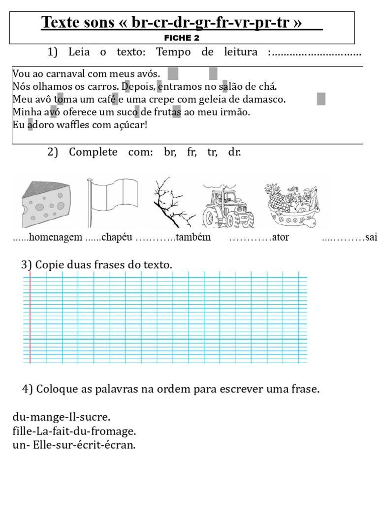 Texto Sons BR-CR-DR-GR-FR-VR-PR-TR | PDF