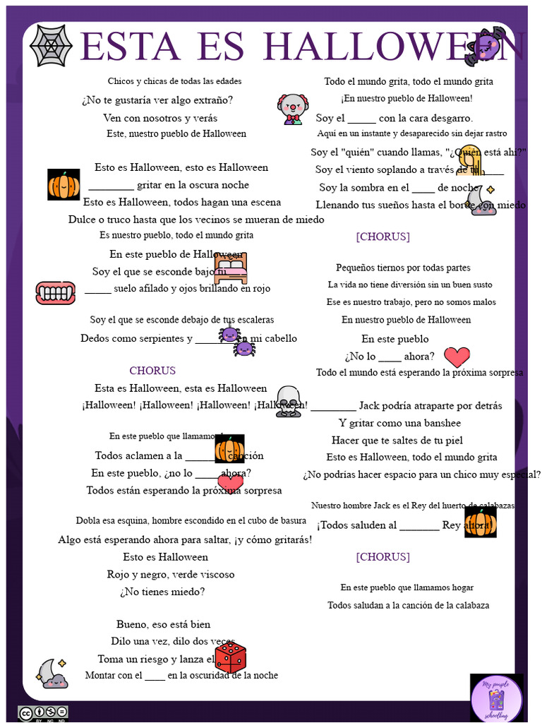 Halloween: Canción y Actividades Divertidas | PDF | Víspera de Todos ...