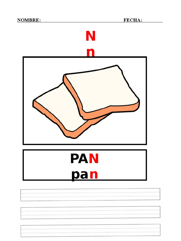 FONEMA N INVERSA Y FINAL P.M. Tamaño 3 | PDF