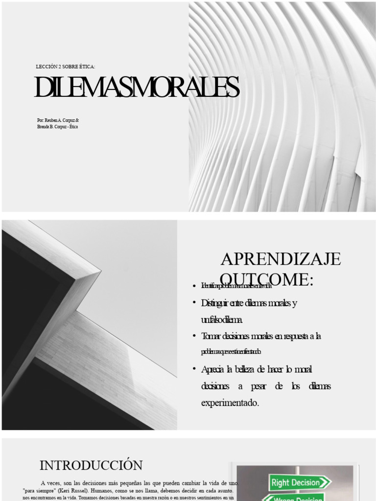 LECCIÓN 2 SOBRE ÉTICA DILEMA MORAL | PDF | Moralidad