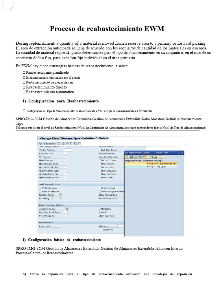Estrategias de Reabastecimiento EWM | PDF | Informática | Tecnologías ...