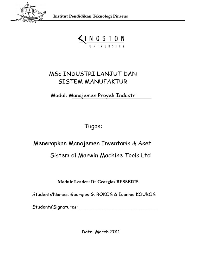 Manajemen Proyek Industri (Tugas II) | PDF