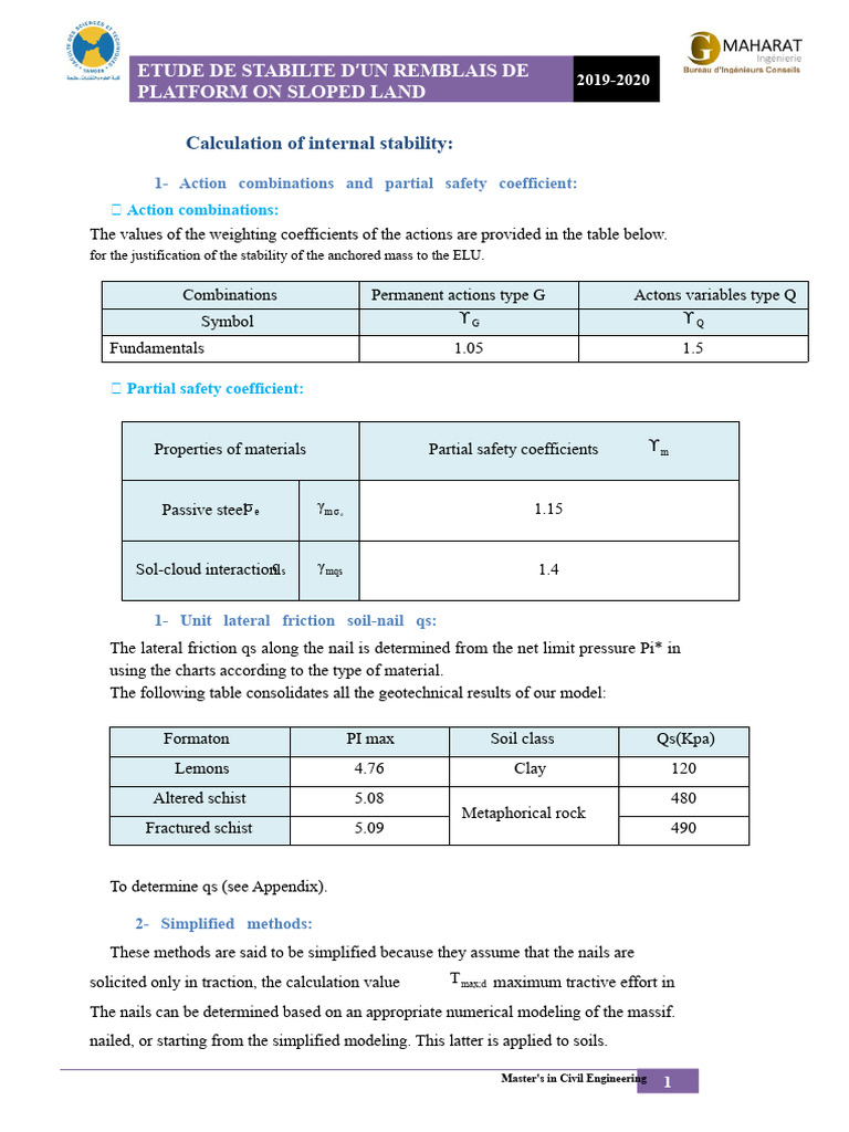 INTERNAL STABILITY STUDY of Nails | PDF | Applied And Interdisciplinary ...