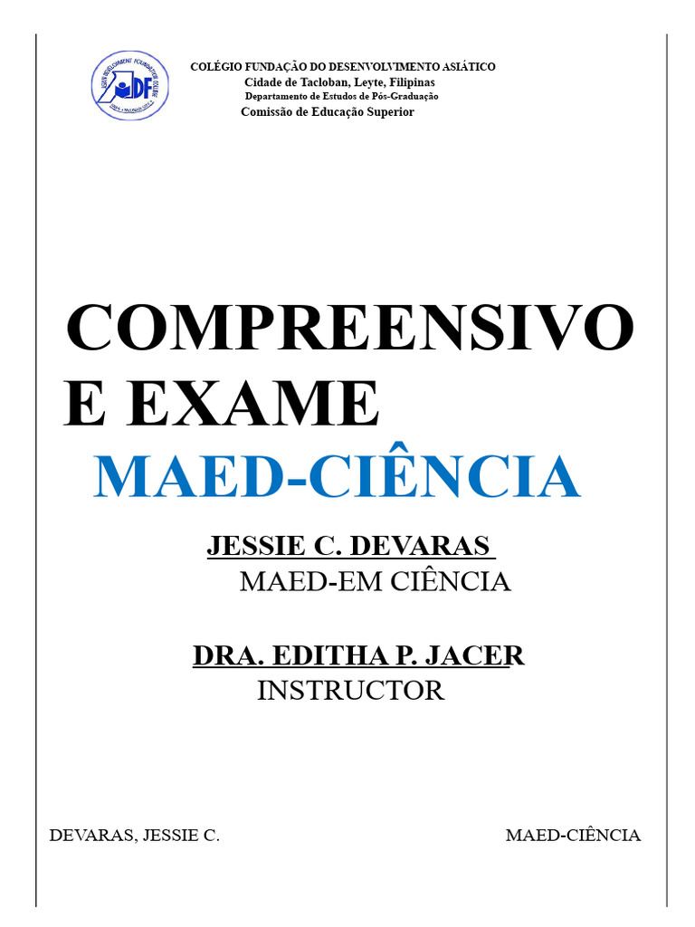 Filosofia da Educação nas Filipinas | PDF | Aprendizado | Distribuição ...