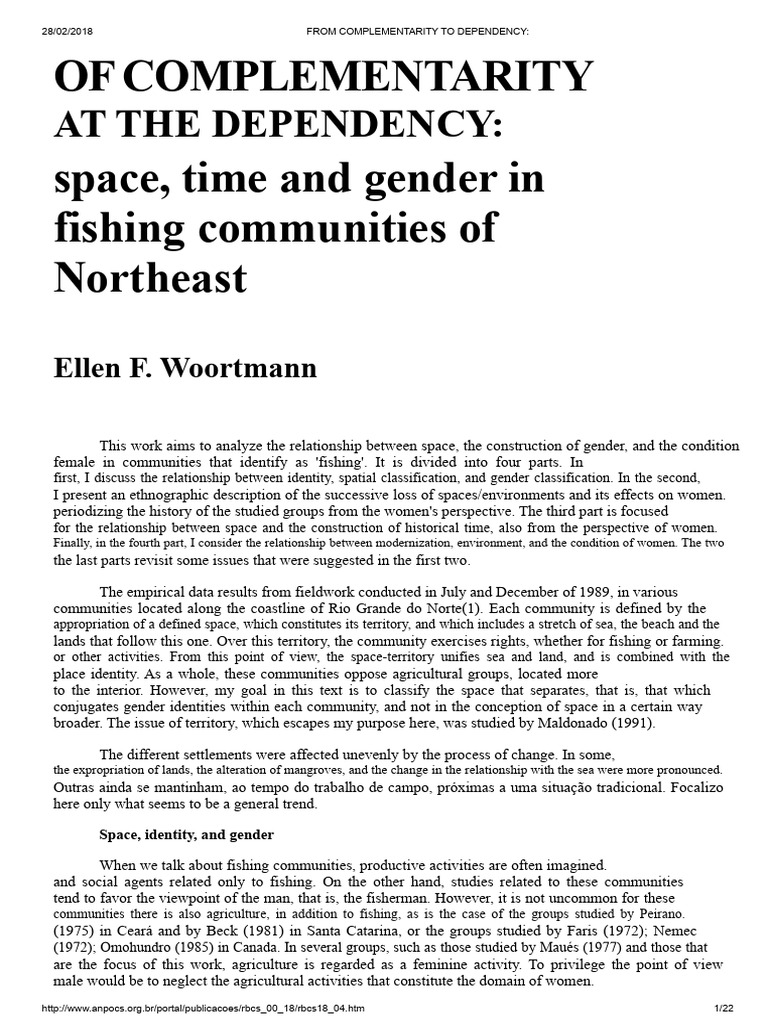 Gender Dynamics in Fishing Communities | PDF | Gender | Gender Studies