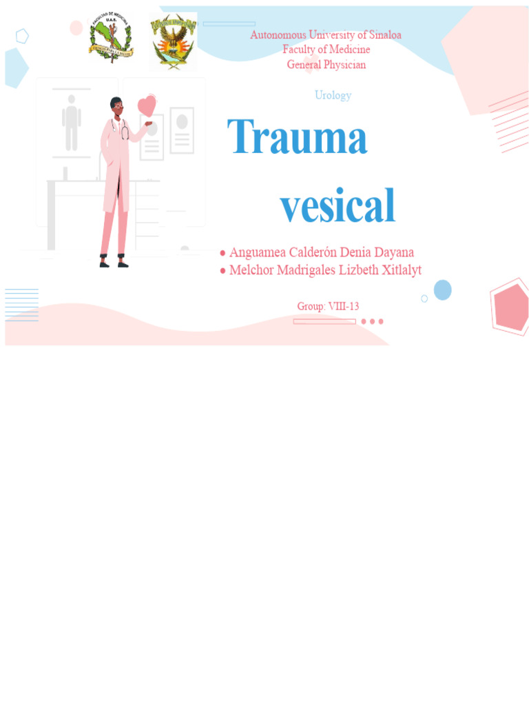 Bladder Trauma: Types, Diagnosis, and Treatment | PDF | Urology ...