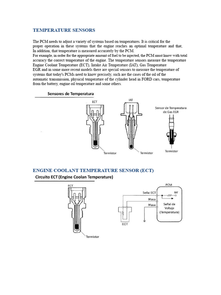 Understanding Engine Temperature Sensors | PDF | Mechanical Engineering ...