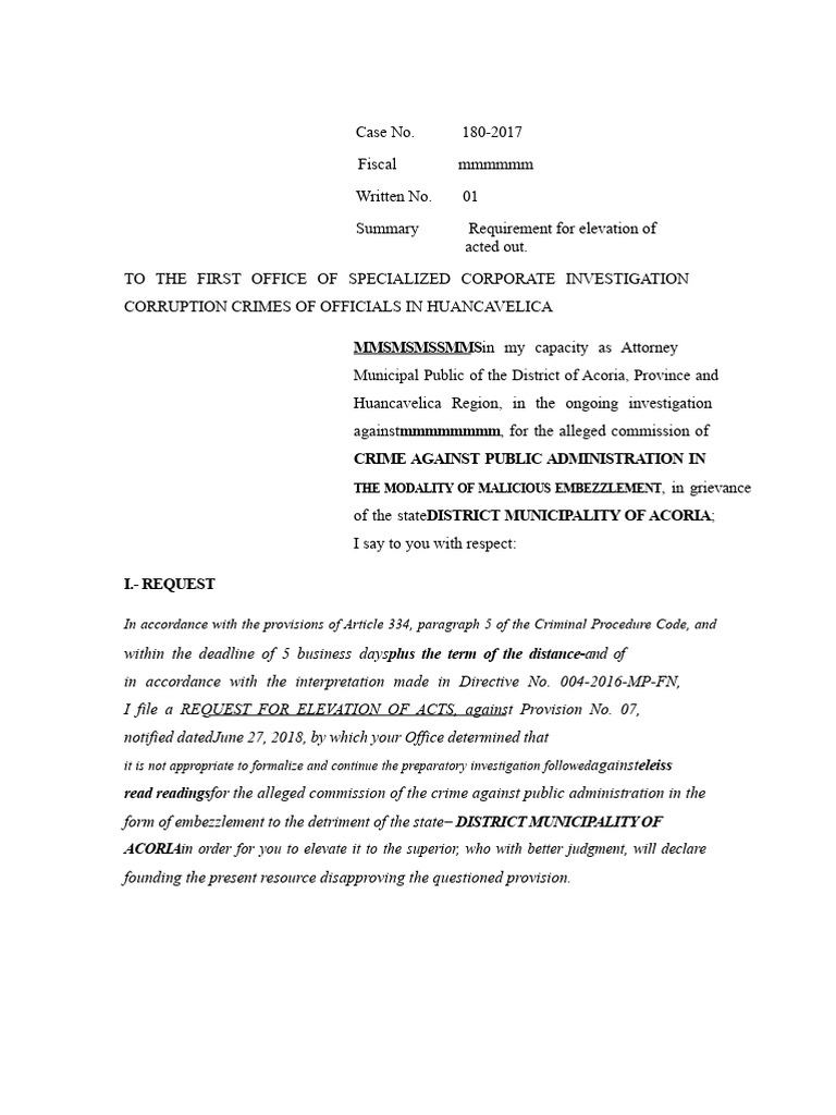 Car Elevation Model For The Crime of Embezzlement | PDF | Crimes ...