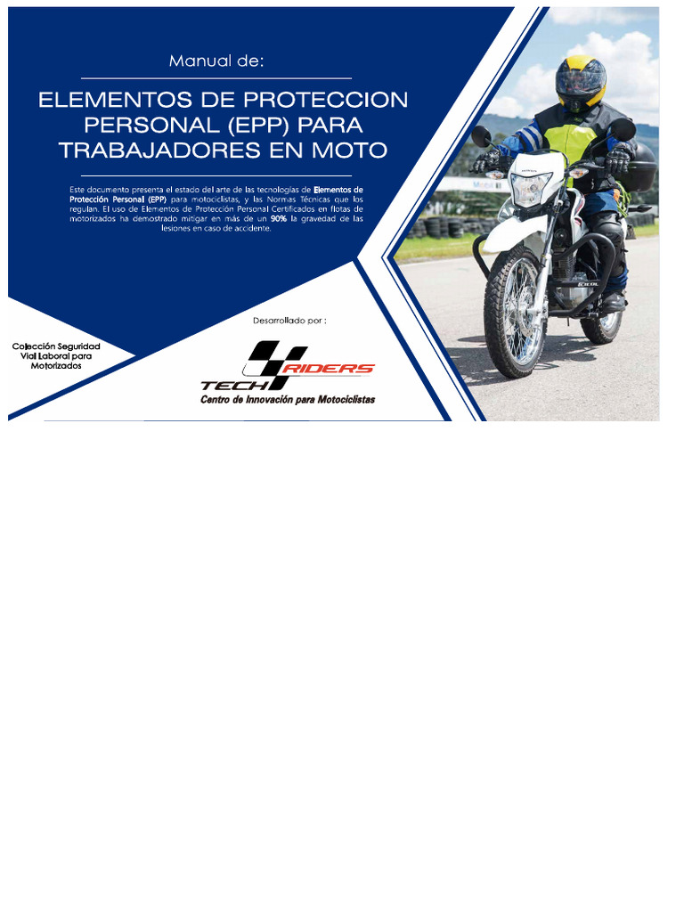 PPE FOR MOTORCYCLISTS | PDF | Traffic Collision | Motorcycling