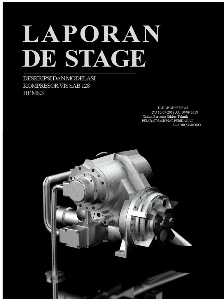 Deskripsi Kompresor Sekrup NH3 SAB 128 | PDF