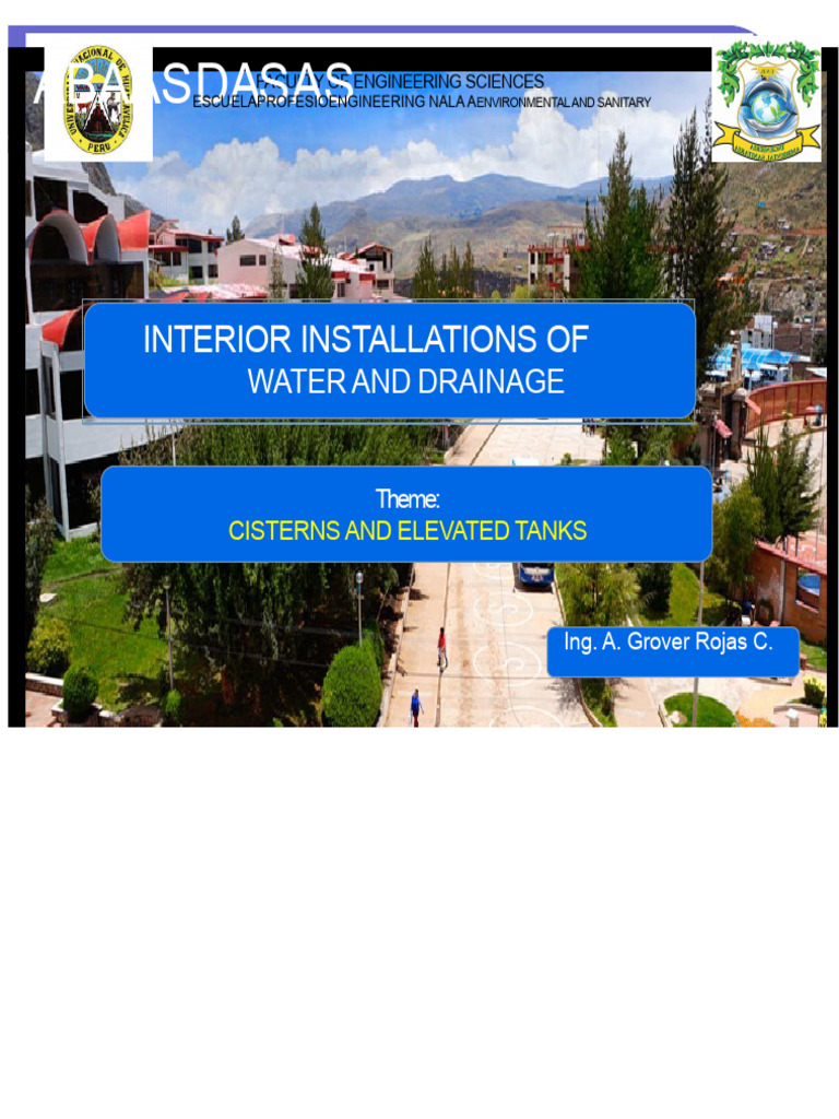 Cisterns and Elevated Tanks Design Guide | PDF | Water | Pump