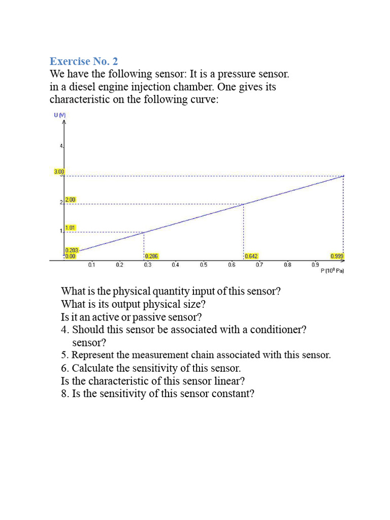 Exercise N2-Pressure Sensor | PDF