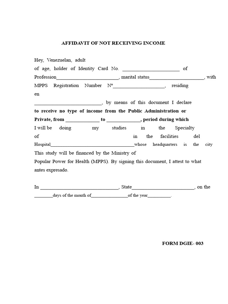 AFFIDAVIT AND COMMITMENT FORMATS | PDF