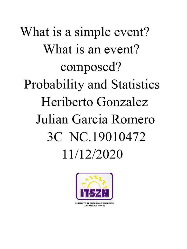 Understanding Simple and Composite Events | PDF
