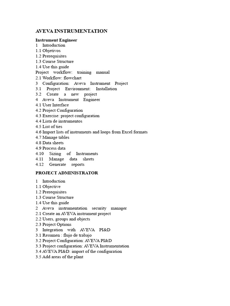 AVEVA Spanish | PDF