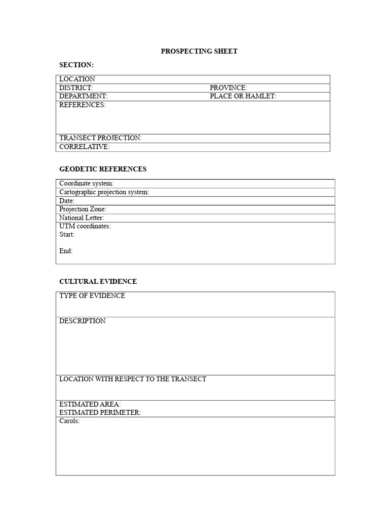 1. Prospecting Sheet.docx | PDF
